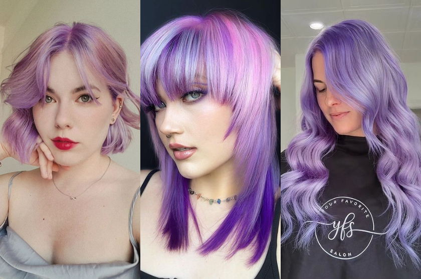 Cheveux violets : guide complet sur la coloration violette (+ 13 idées)